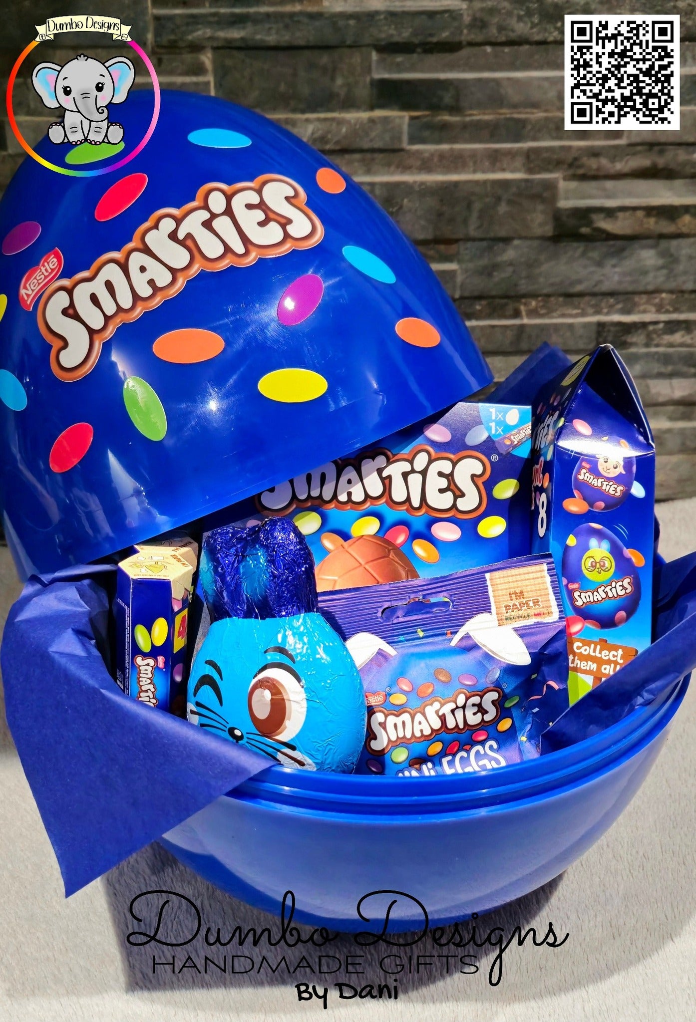 Smarties Giant Fillable Easter Egg – Dumbo Designs